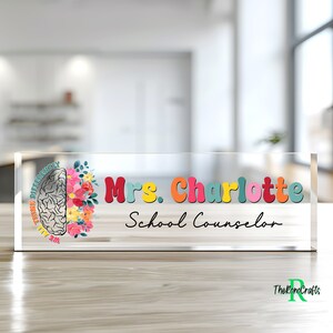 School Counselor Name Sign, We All Think Differently, Psychologist ...