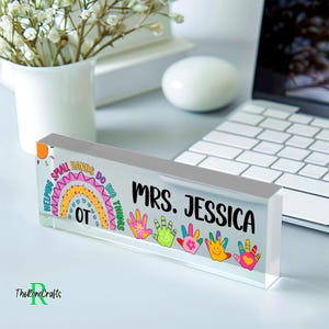 Personalized Teacher Desk Name Plate, Occupational Therapy Personalized ...