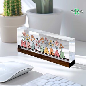 Personalized Teacher Desk Name Plate, Personalized Name Plate for ...