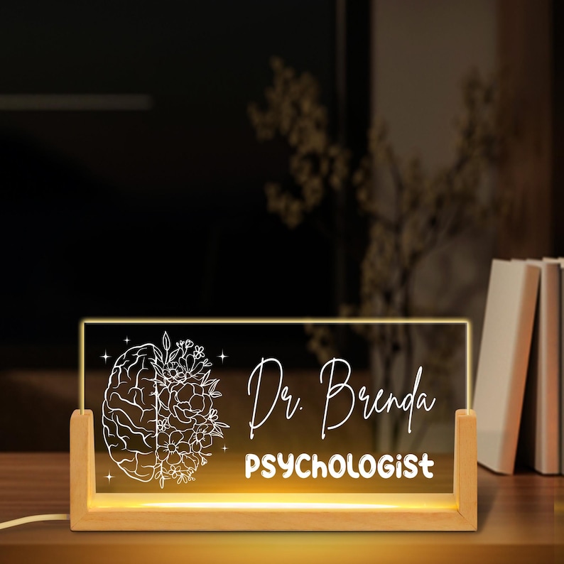 Psychologist Desk Name Plate, Neurologist Desk Sign, Psychology Student ...