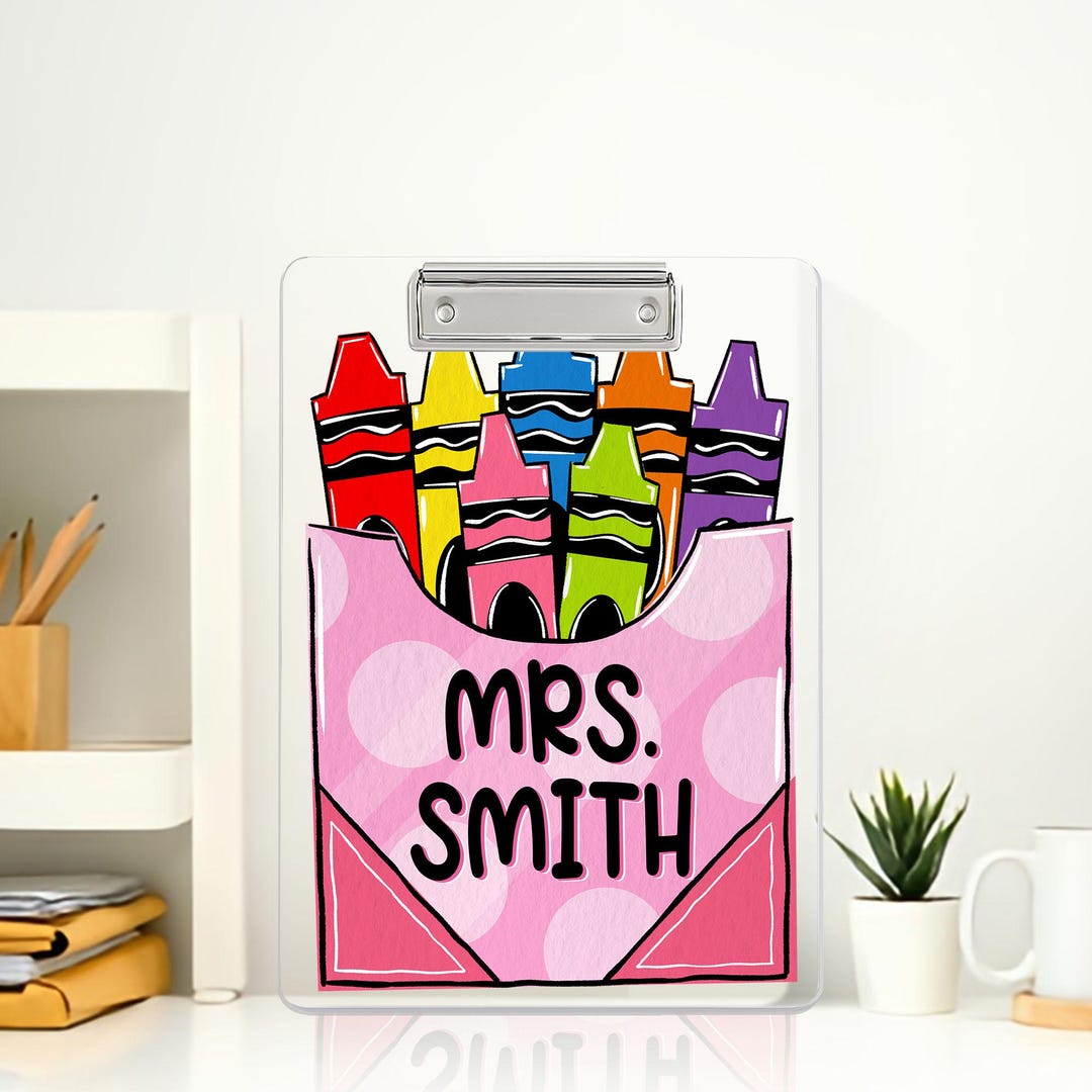 Teacher Appreciation Gifts, Personalized Crayon Box Teacher Acrylic ...