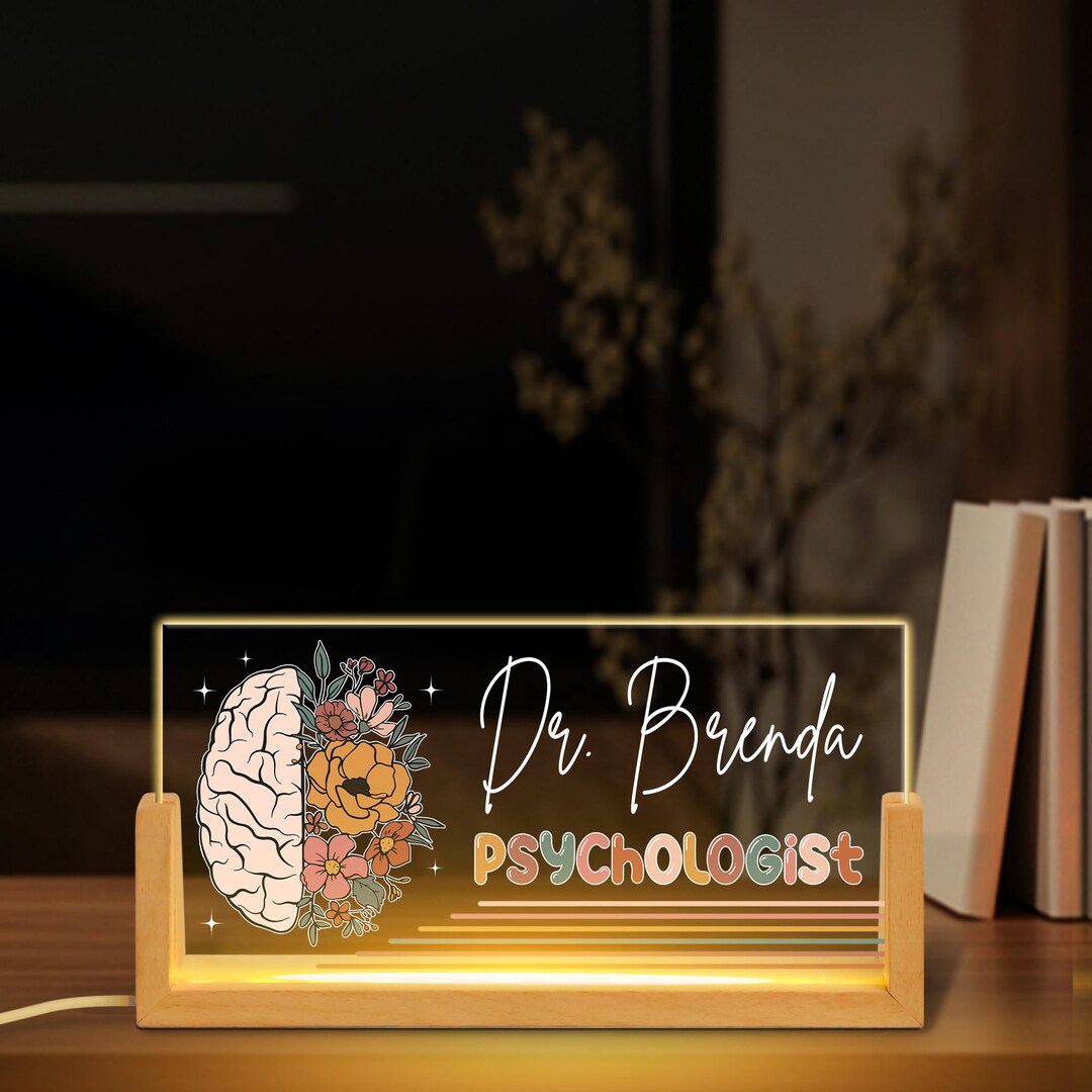 Psychologist Desk Name Plate, Neurologist Desk Sign, Psychology Student ...