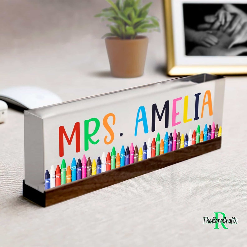 Teacher Gifts, Teacher Name Plate for Desk, Teacher Sign, Teacher Gift ...