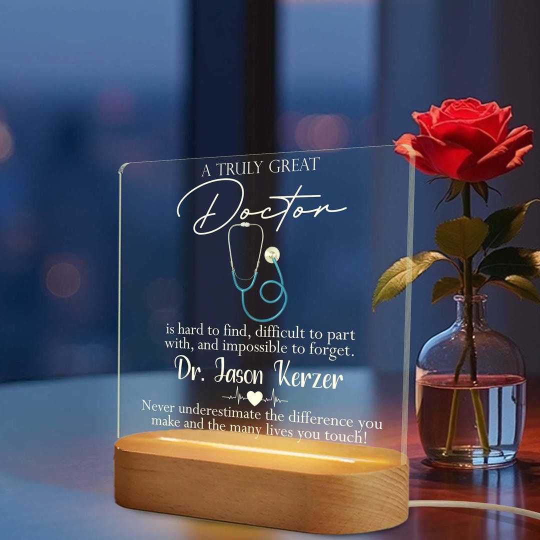 Personalized Custom Acrylic Plaque, Doctor Mom Gift, Appreciation Gift ...