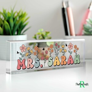 Personalized Teacher Desk Name Plate, Personalized Name Plate for ...