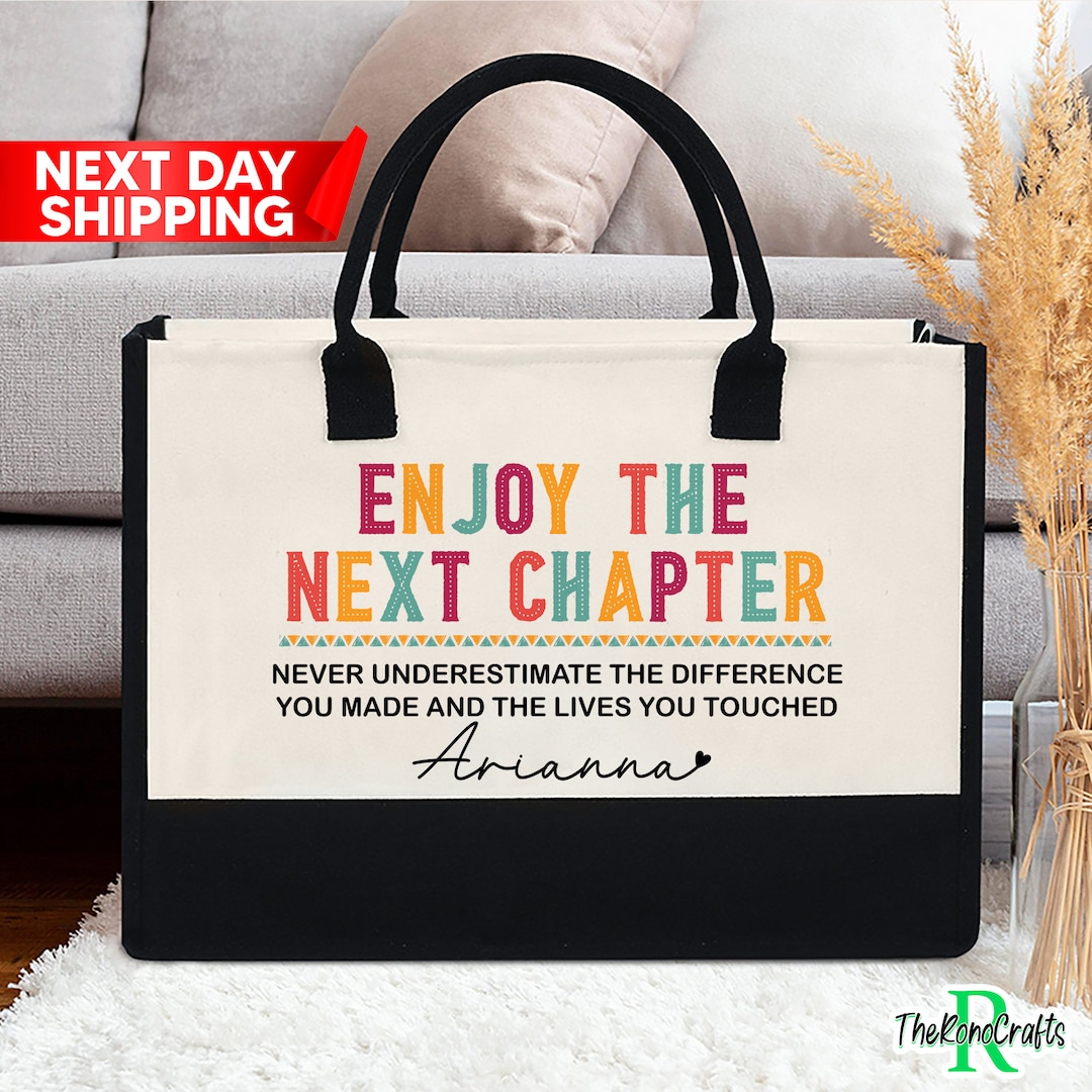 Custom Retirement Tote Bag, Retirement Gift, Funny Retirement Gift ...