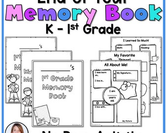 End of Year Memory Book and Activities - Etsy