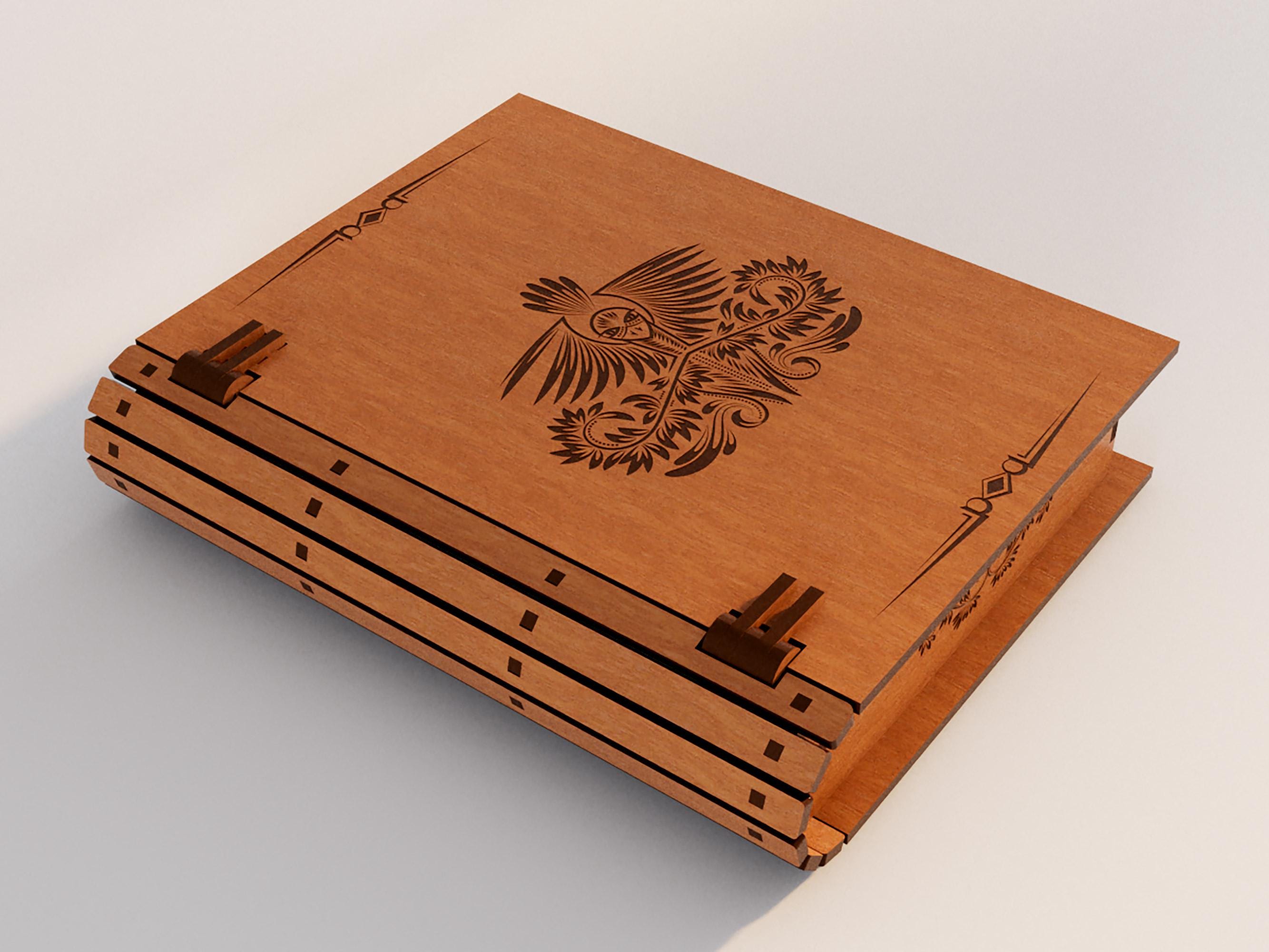 Book Box Laser Cut Svg Files, Wood Gift Book Box - Etsy