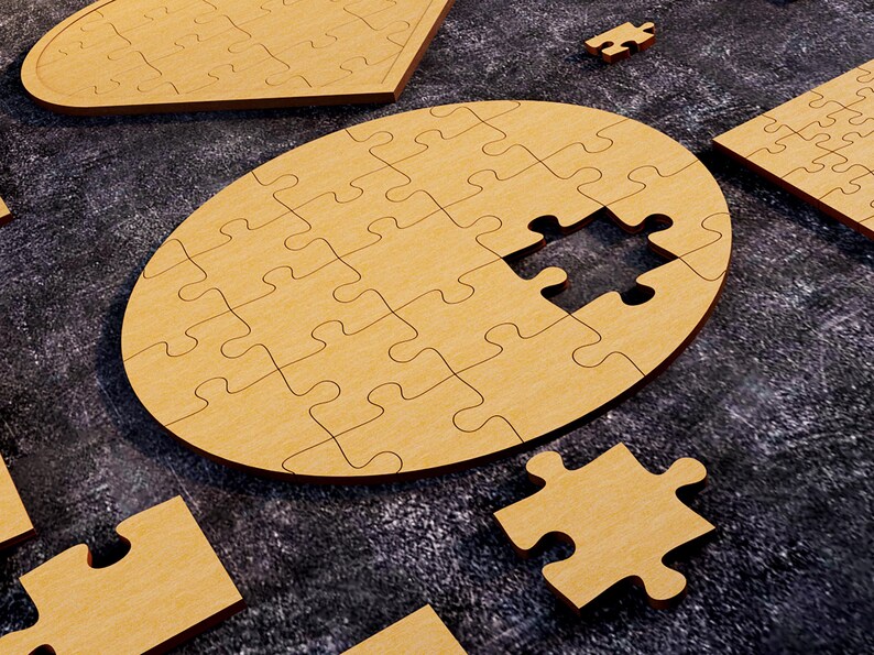 Puzzles Svg, Puzzles Laser Cut Svg Bundle - Etsy