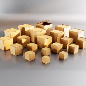 20 Different Pattern Box Laser Cut Svg Files - Etsy Australia