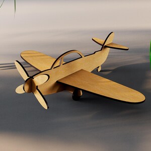 Toy Childrens Plane Puzzle Laser Svg - Etsy