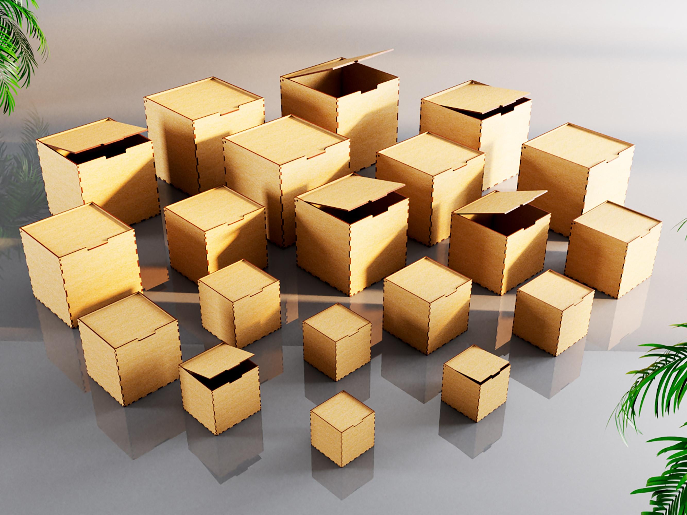 20 Different Pattern Box Laser Cut Svg Files - Etsy Australia