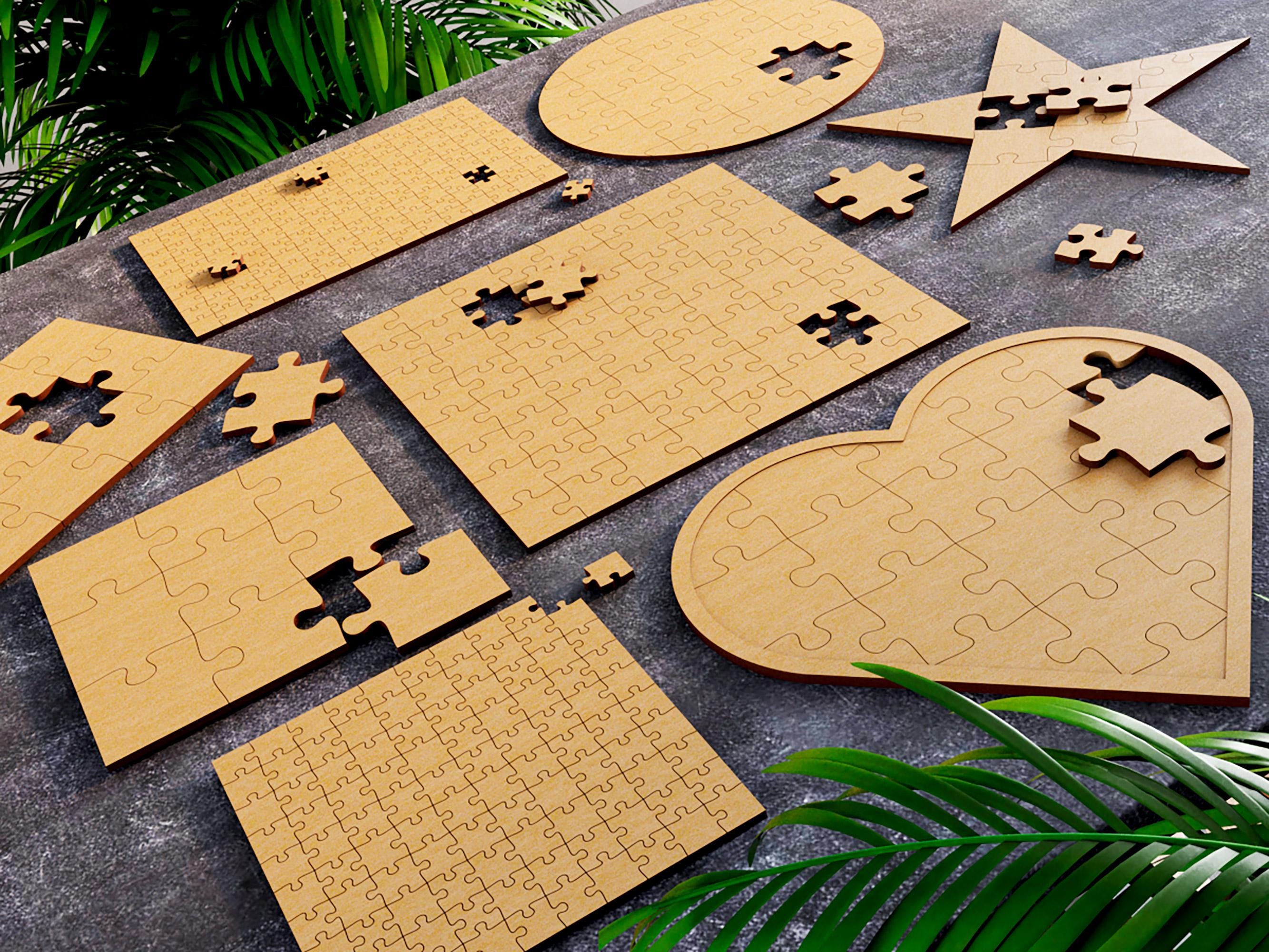Puzzles Svg, Puzzles Laser Cut Svg Bundle - Etsy