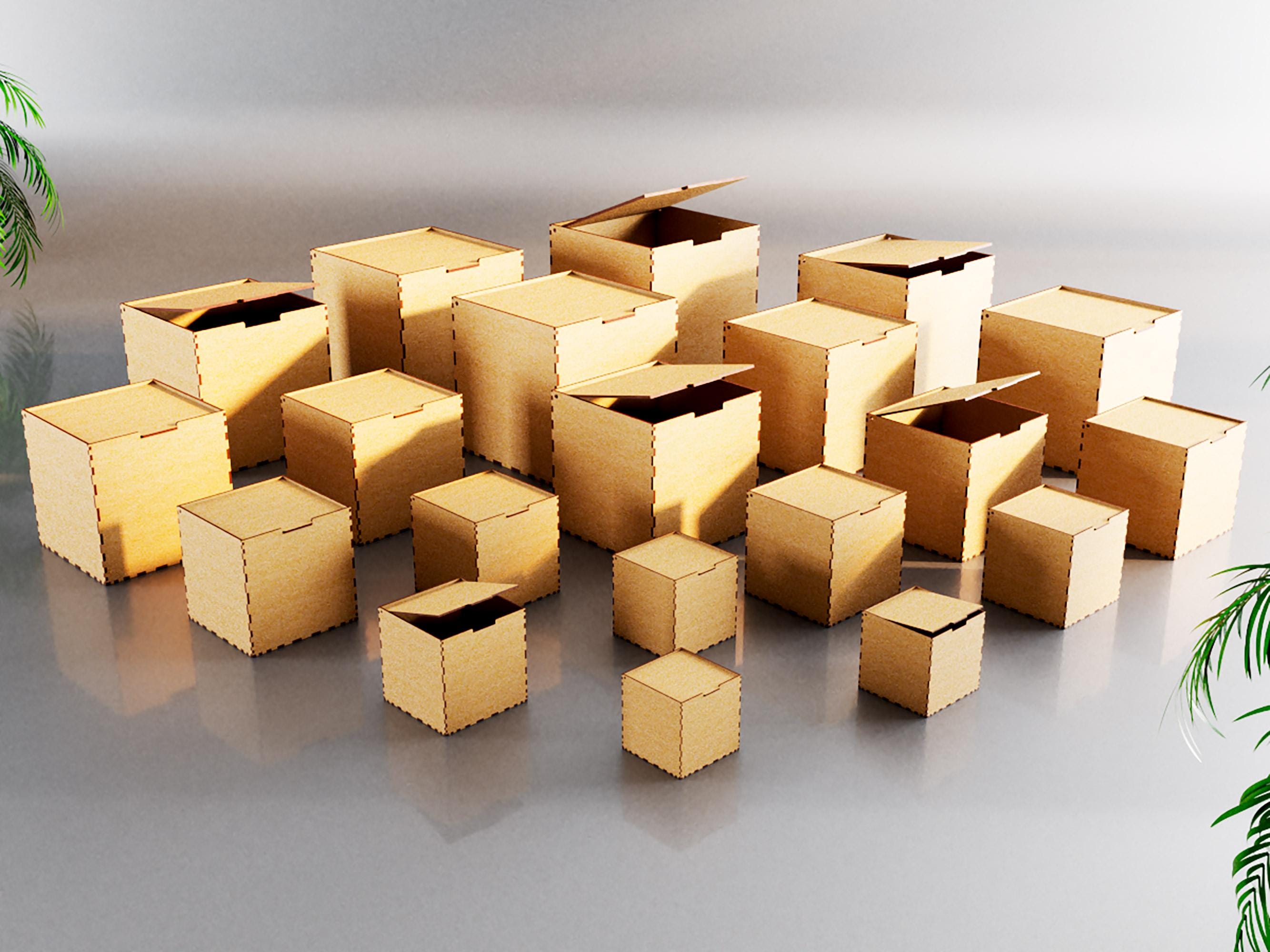 20 Different Pattern Box Laser Cut Svg Files - Etsy Australia