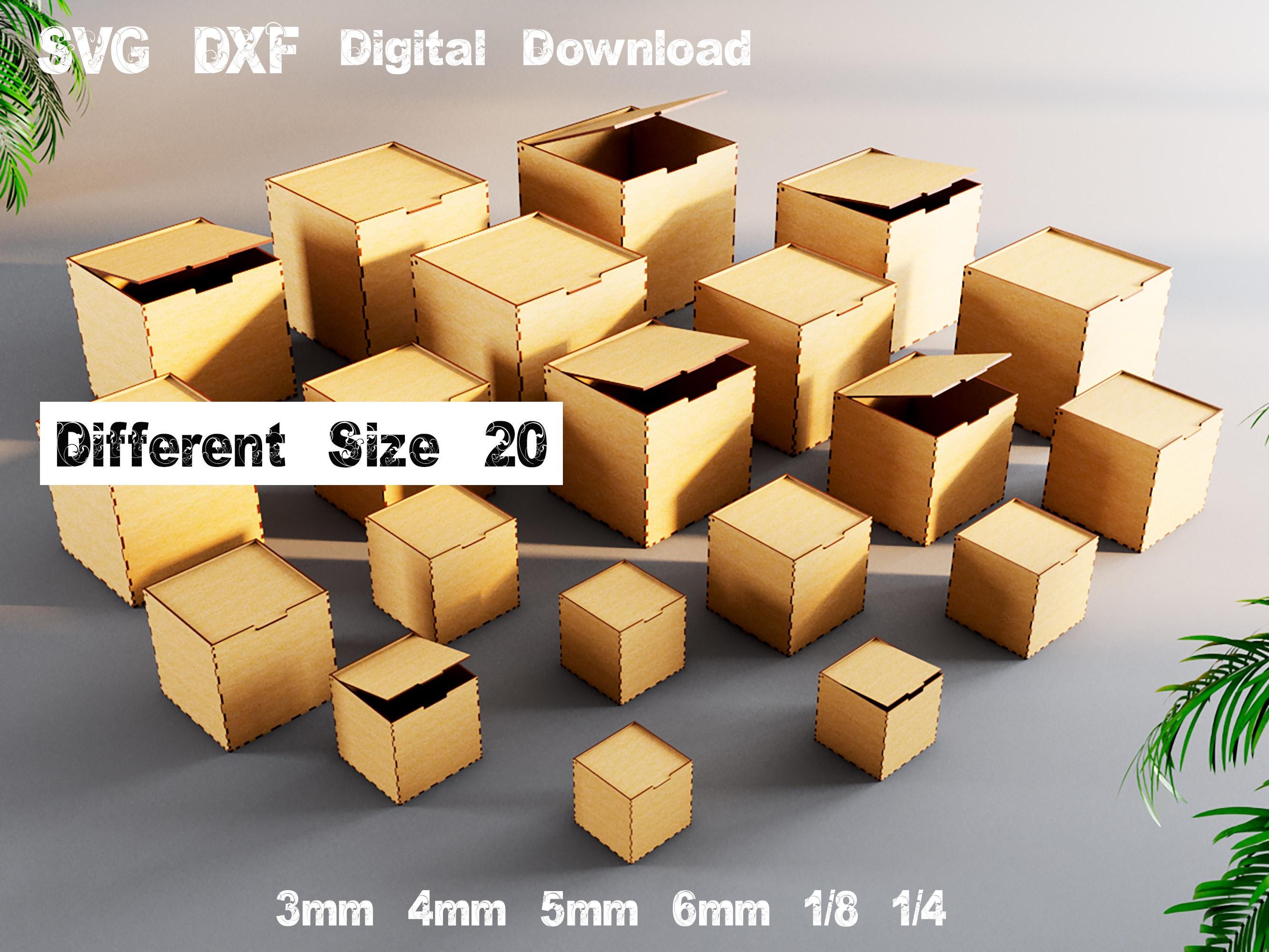 20 Different Pattern Box Laser Cut Svg Files - Etsy Australia