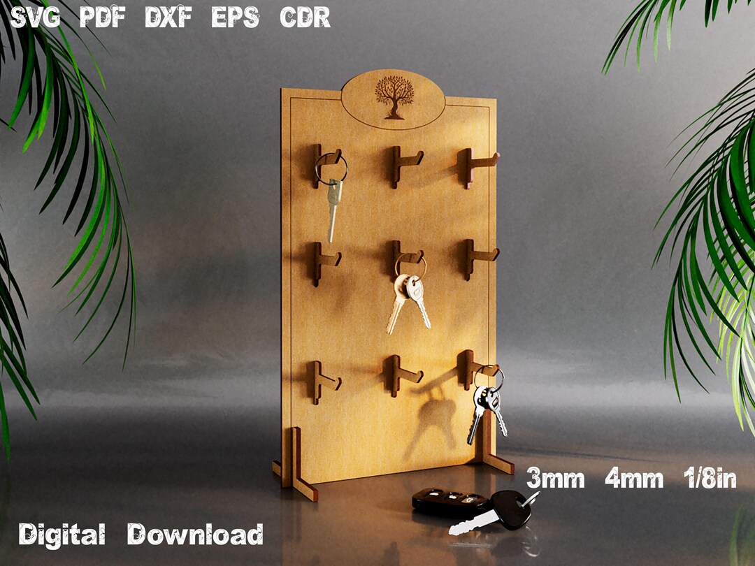 Keychain Display Stand Digital File - Etsy