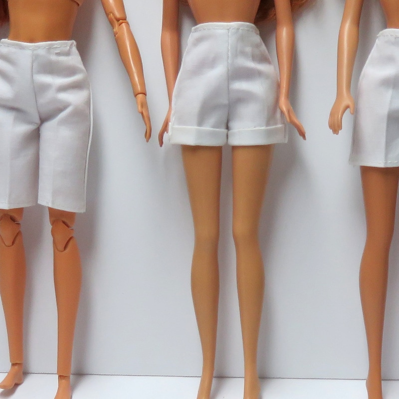 White Barbie Doll Shorts - Etsy