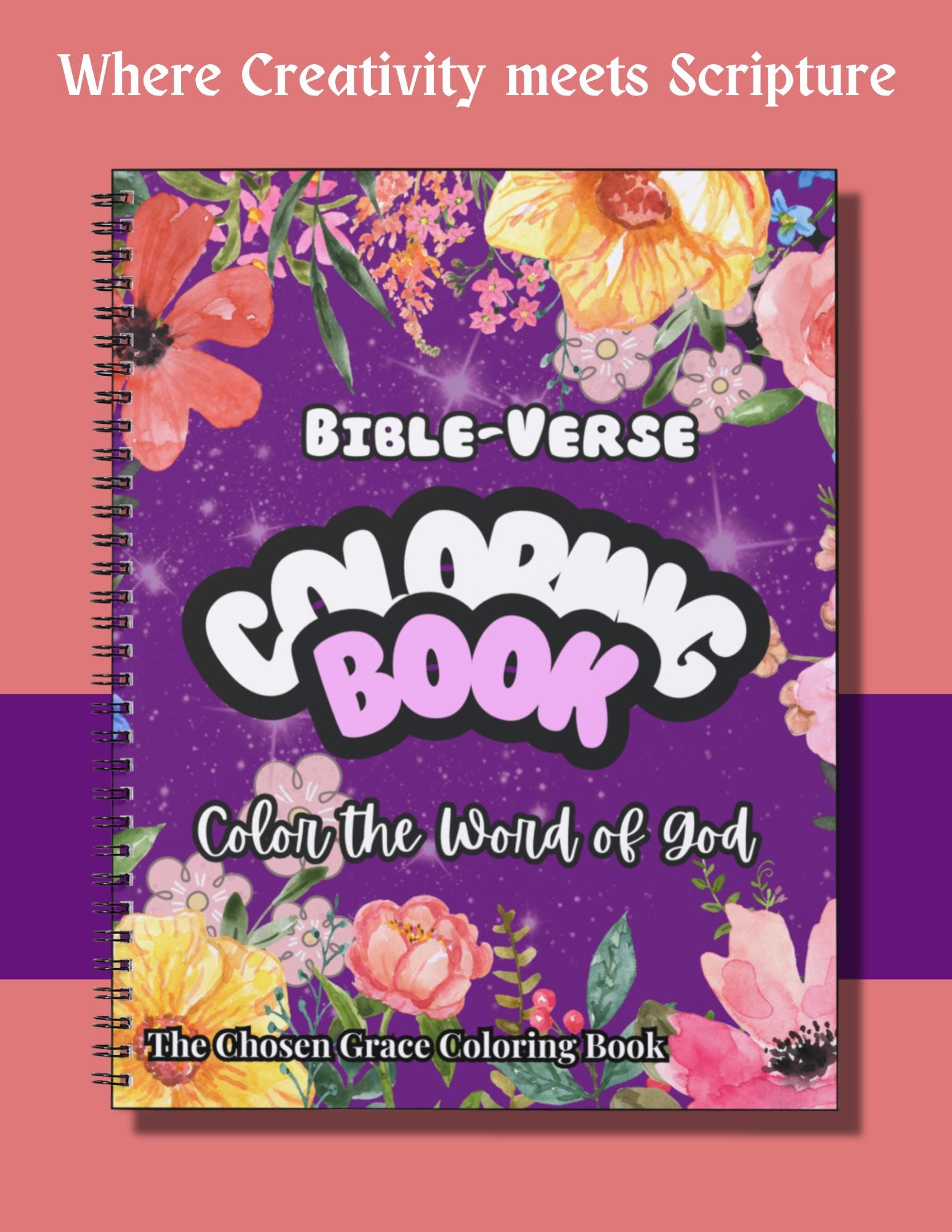 The Chosen Grace Bible-verse Coloring Book - Etsy