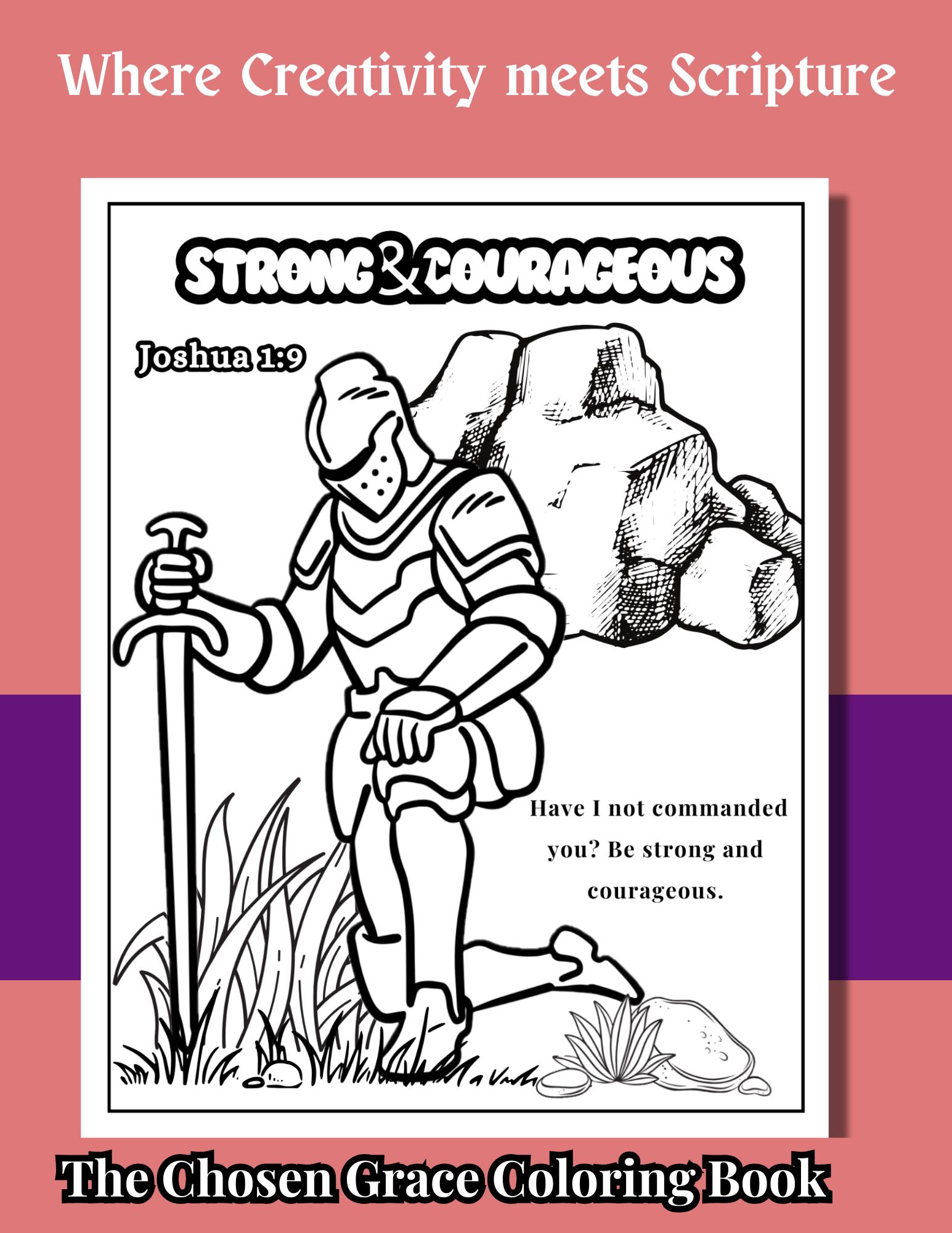 The Chosen Grace Bible-verse Coloring Book - Etsy