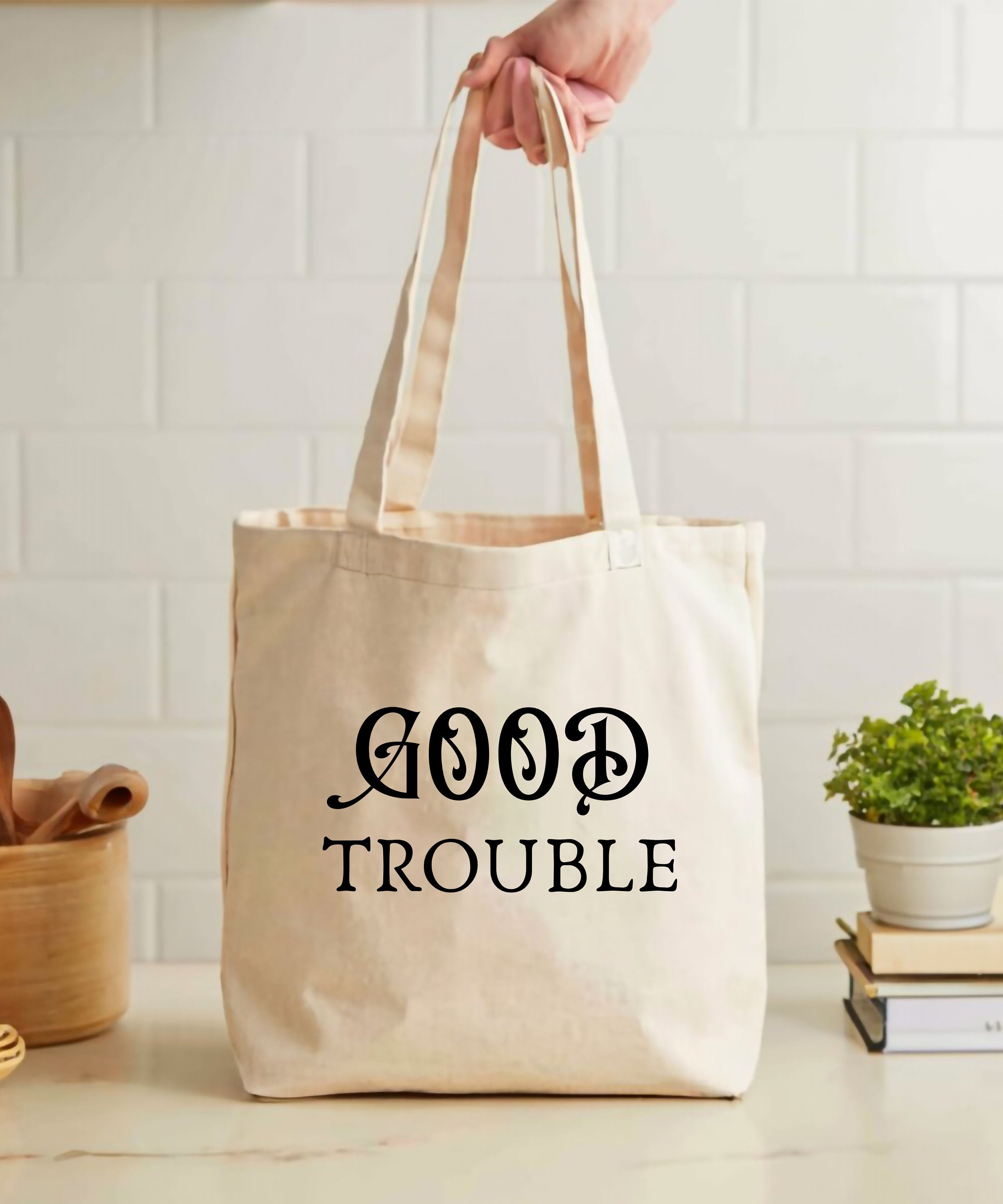 Good Trouble Tote: Carry on the Legacy of Change. Social Justice Tote ...