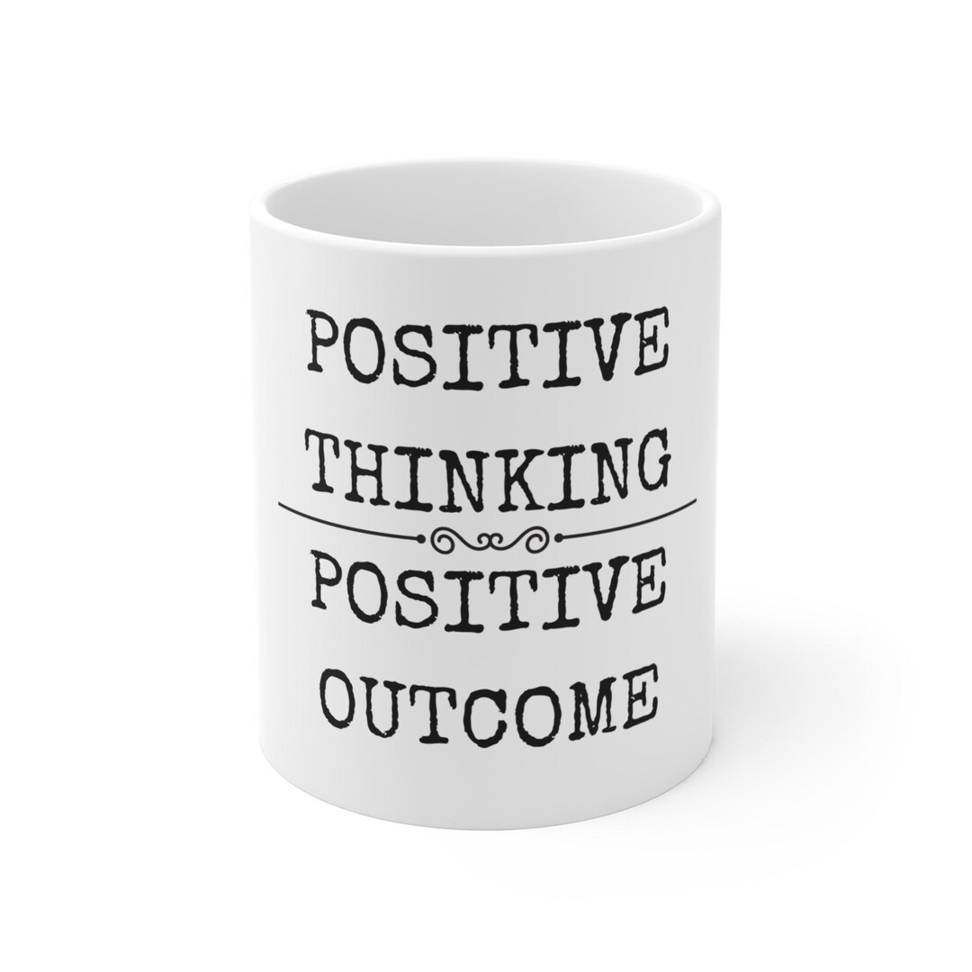 Manifestation Mug positive Thinking, Positive Outcome Mug ...