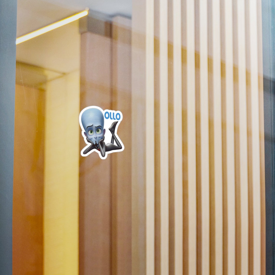Funny Megamind Sticker, Ollo Sticker, UV and Water Resistant Kiss-cut ...