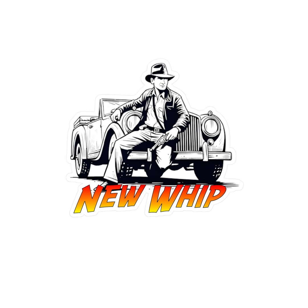 Kiss-cut Vinyl Decals, Funny Sticker, Indiana Jones Sticker - Etsy