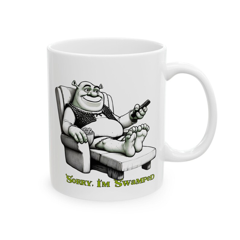 Shrek Ceramic Mug, Funny Shrek Design, 11oz Cup for Tea or Coffee ...