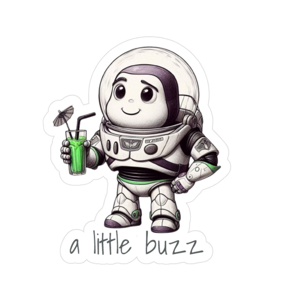 Funny Cute Buzz Lightyear Sticker, Toy Story Sticker, UV and Water ...