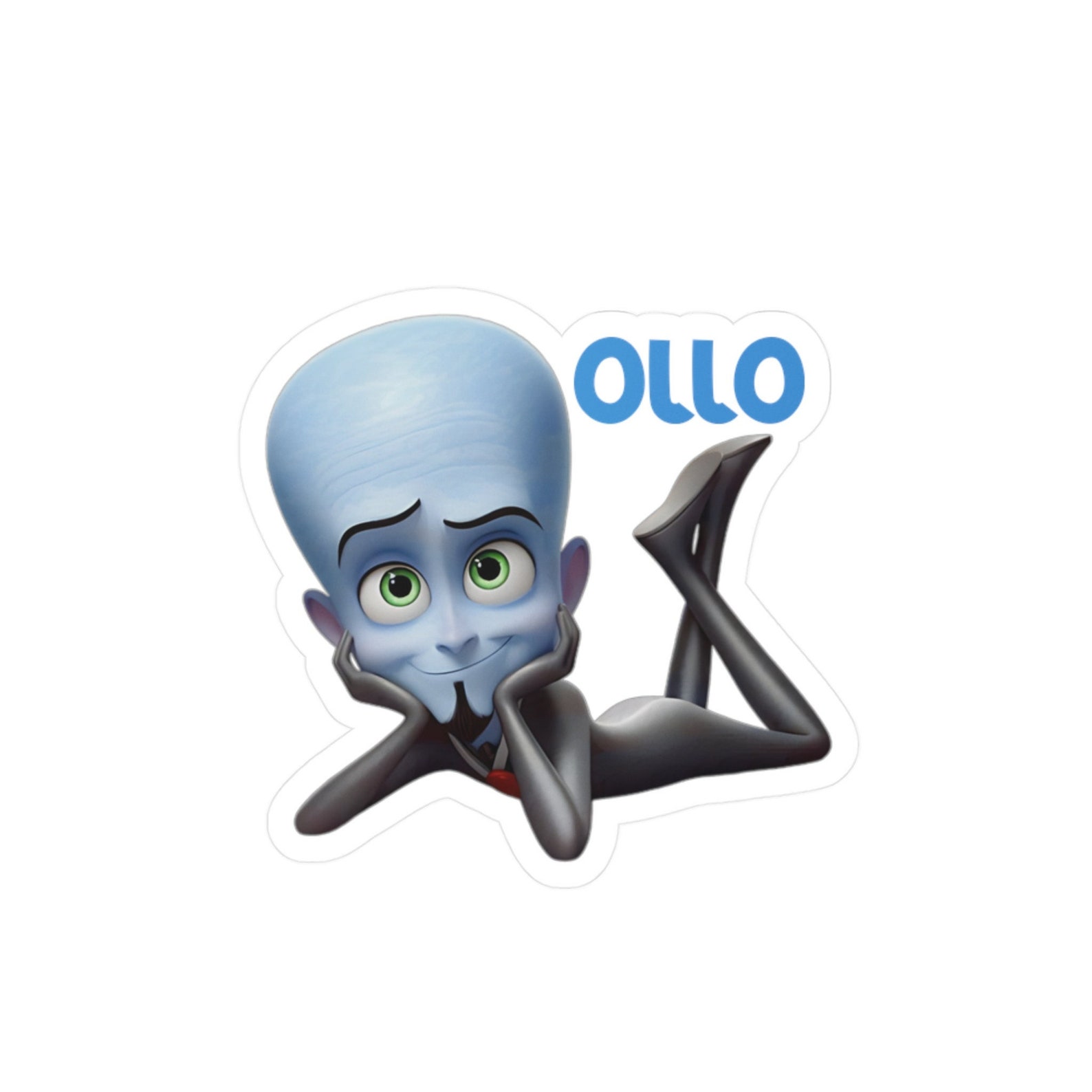 Funny Megamind Sticker, Ollo Sticker, UV and Water Resistant Kiss-cut ...