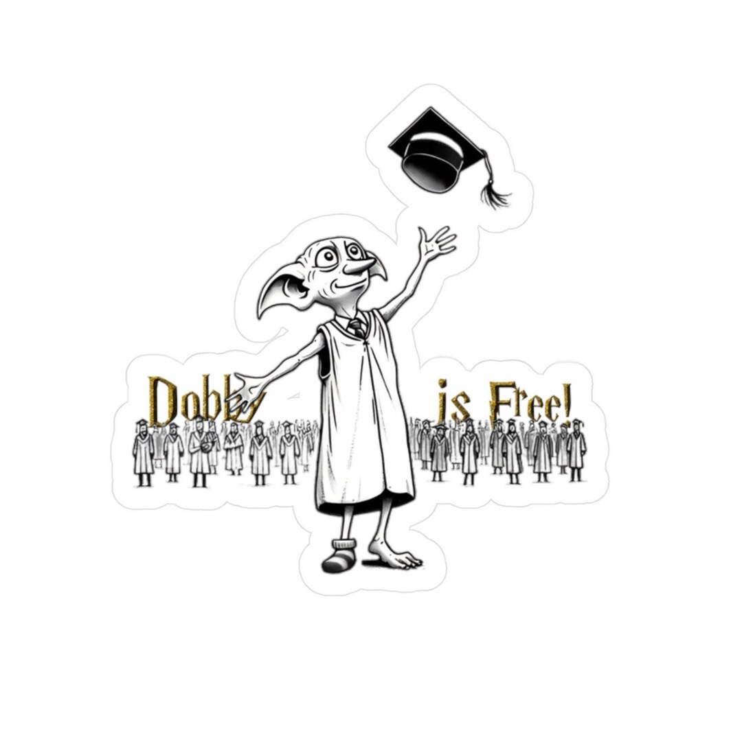Funny Cute Harry Potter Sticker, Dobby Sticker, UV and Water Resistant ...
