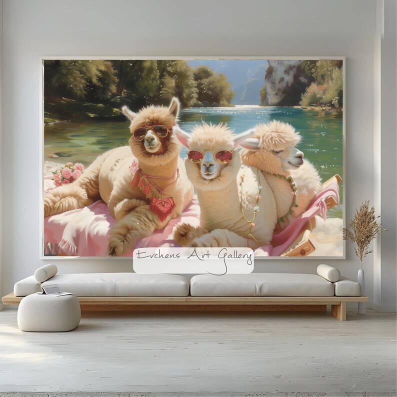 Stylish Alpacas by Sunny Lakeside, Summer Vibe, Animal Photography ...