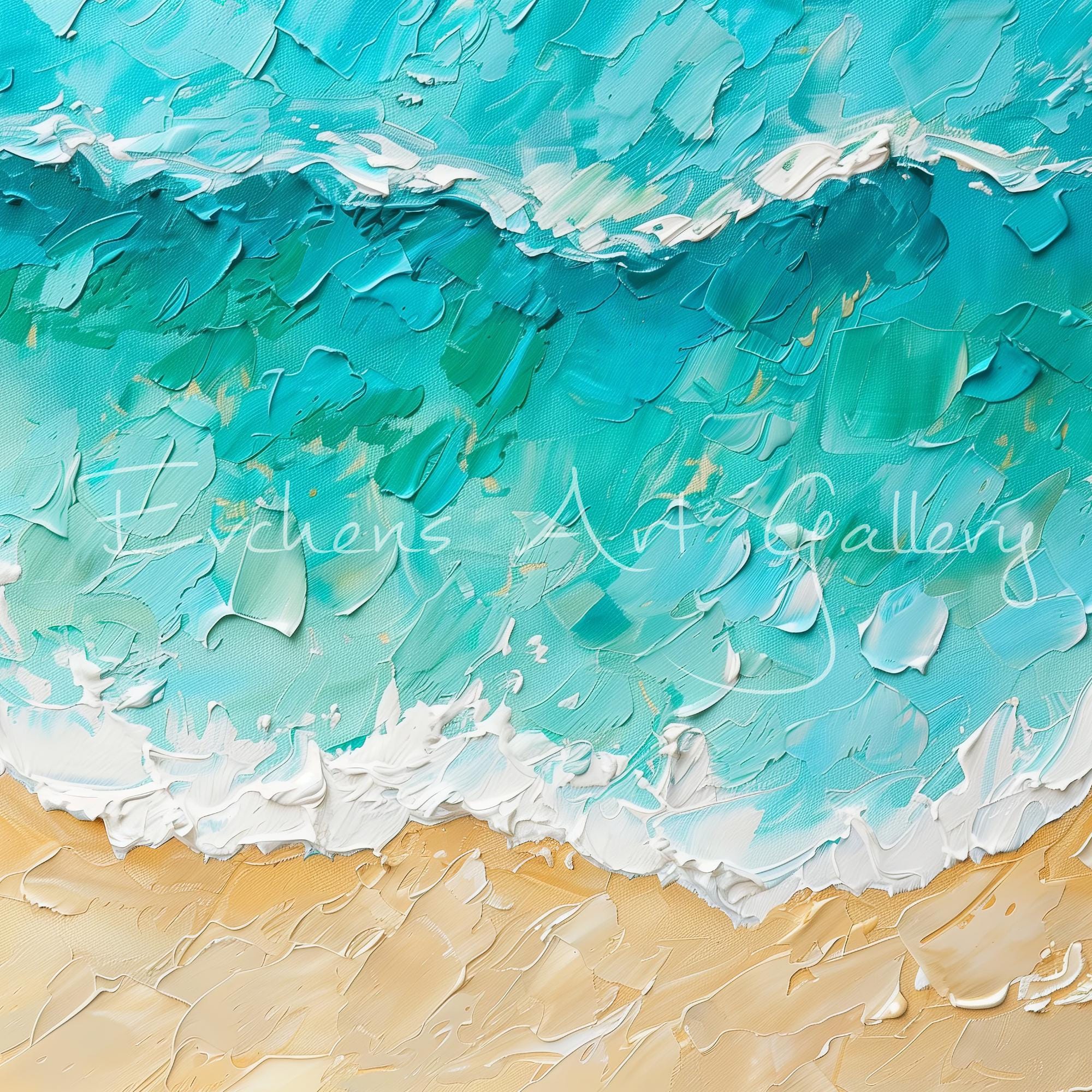 Abstract Structural Ocean Waves Art | Modern Wall Art for Living Room ...
