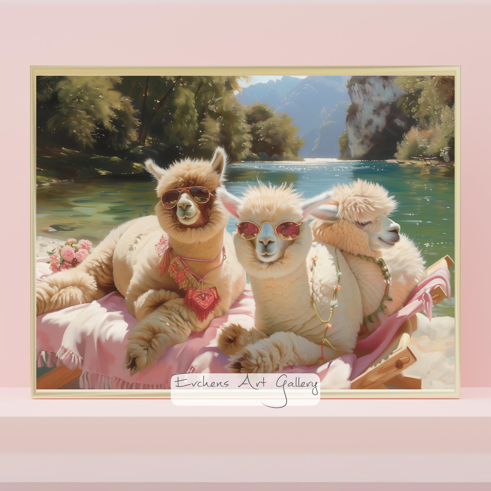 Stylish Alpacas by Sunny Lakeside, Summer Vibe, Animal Photography ...