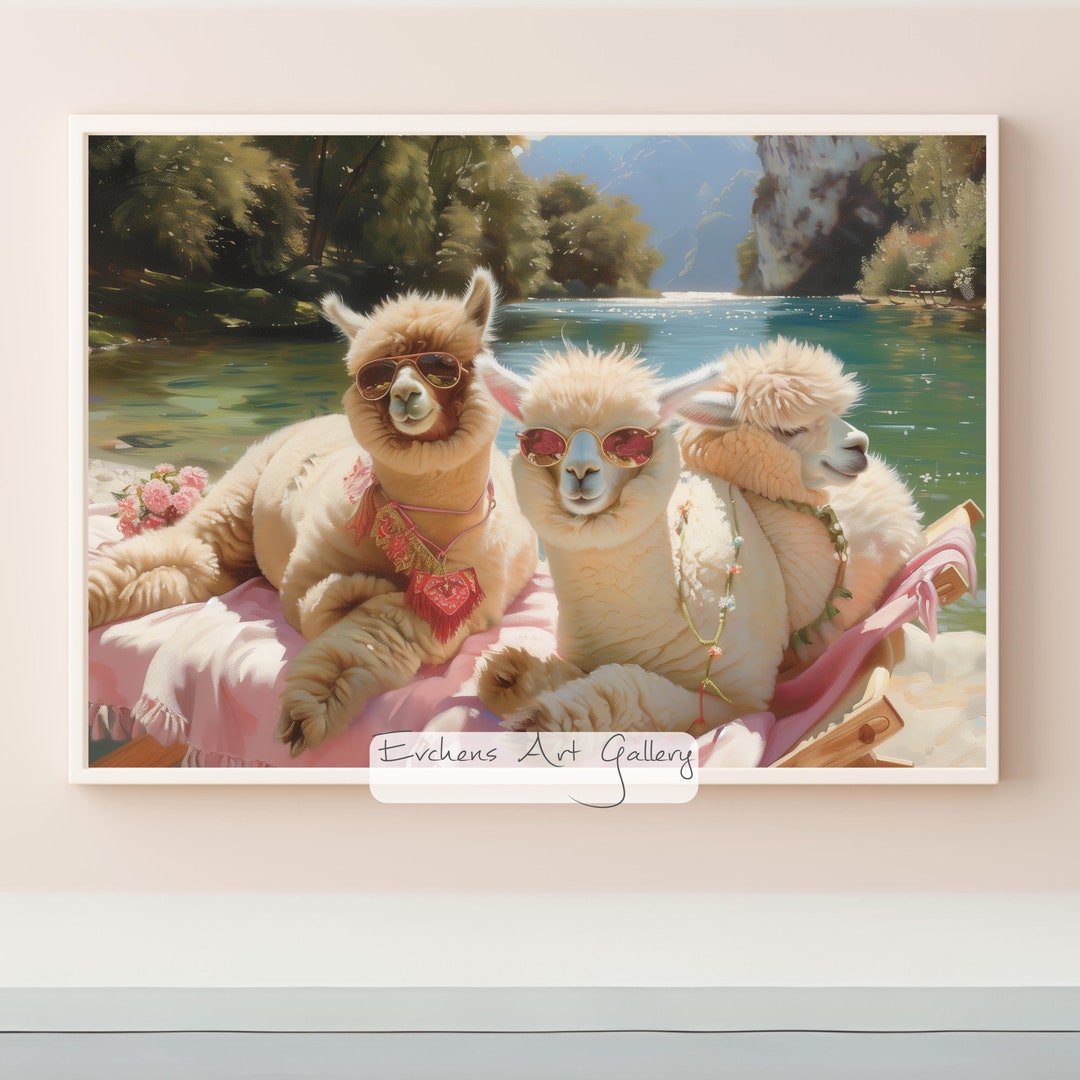 Stylish Alpacas by Sunny Lakeside, Summer Vibe, Animal Photography ...