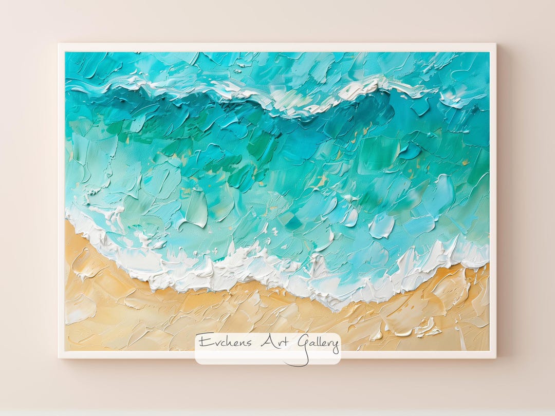 Abstract Structural Ocean Waves Art | Modern Wall Art for Living Room ...