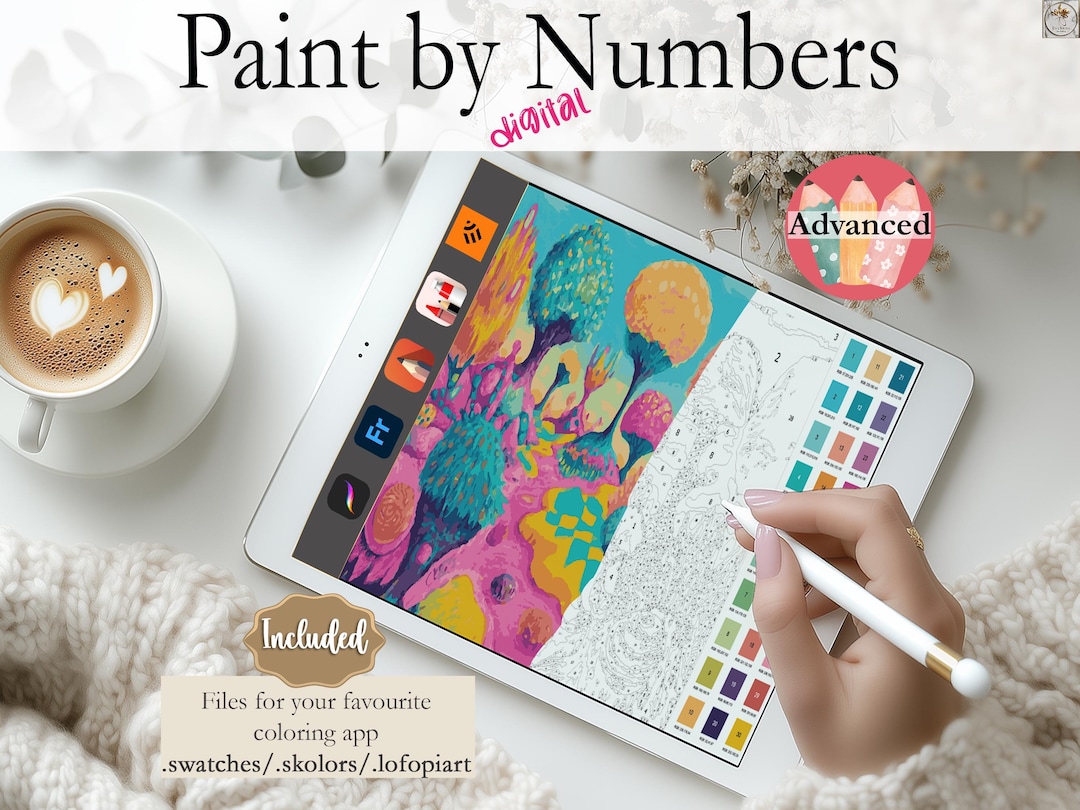 Colorful World | Digital Paint by Numbers | Instant Download |perfect ...