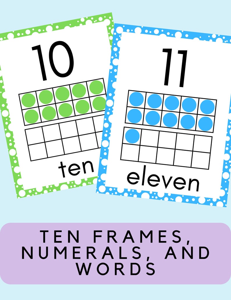 Classroom Numbers 0-20 Posters, Printable, Instant Download, Number ...