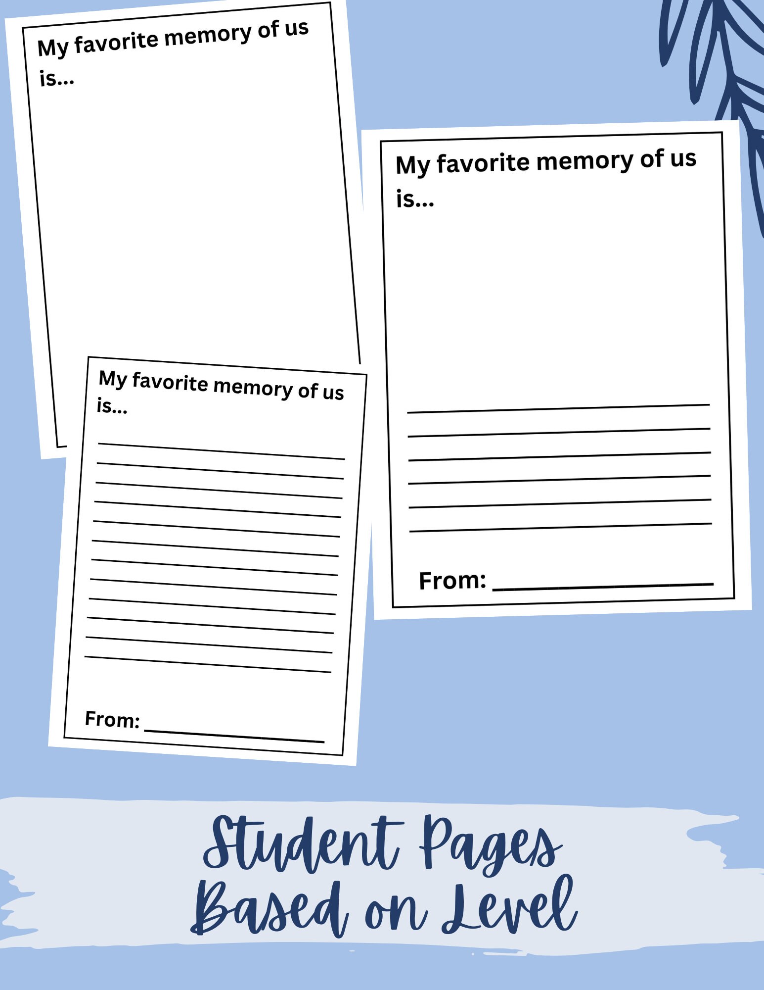 Student Moving Away Book, Printable Book, We Will Miss You Student Book ...