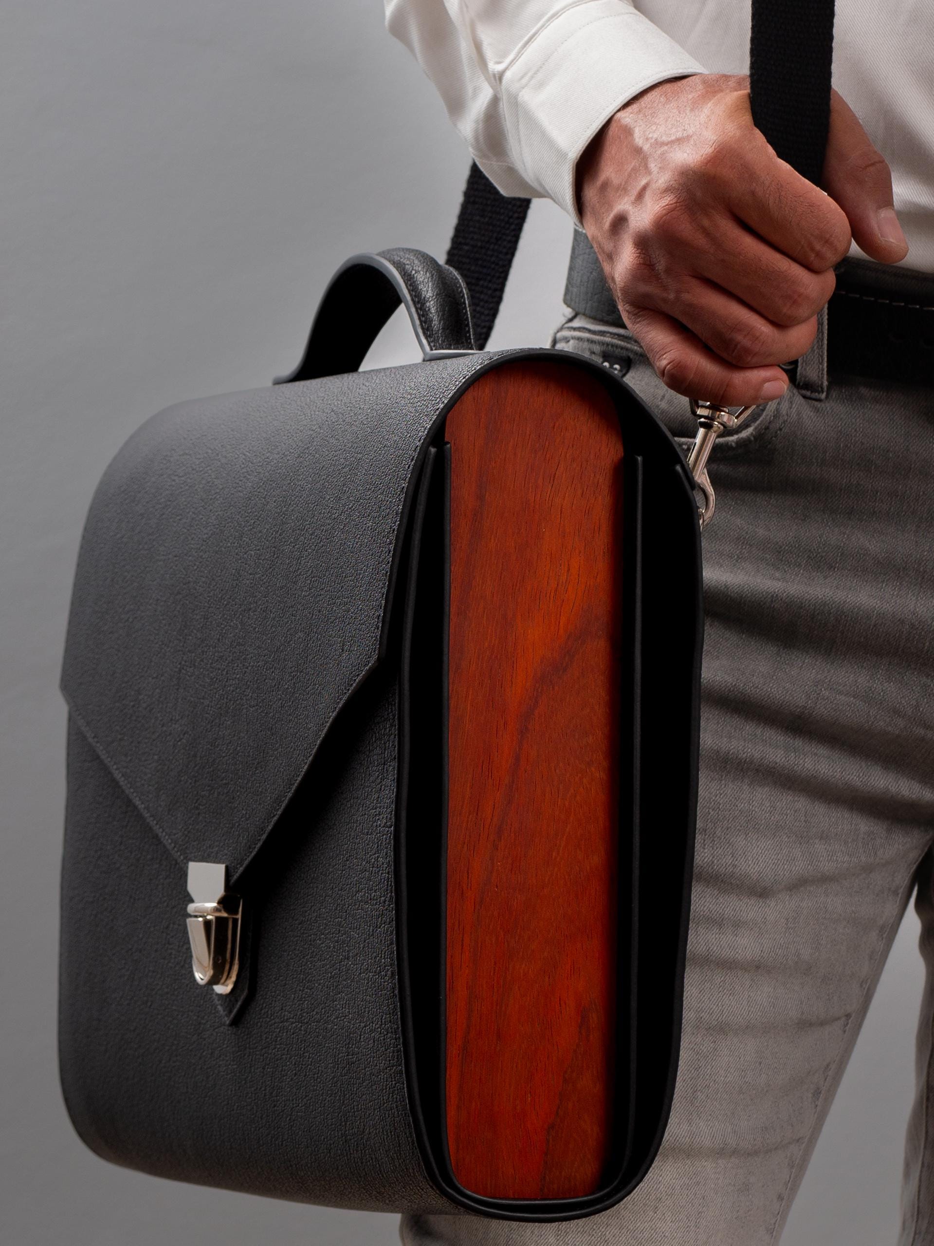 PDF Pattern for a Wood & Leather Bag and Video Tutorial by Crafted ...