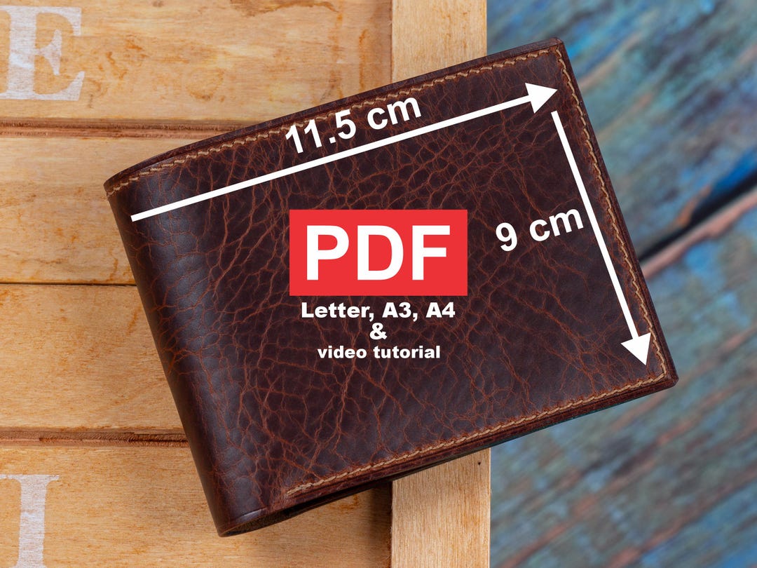 Bifold Wallet PDF Pattern With Video Tutorial - Etsy