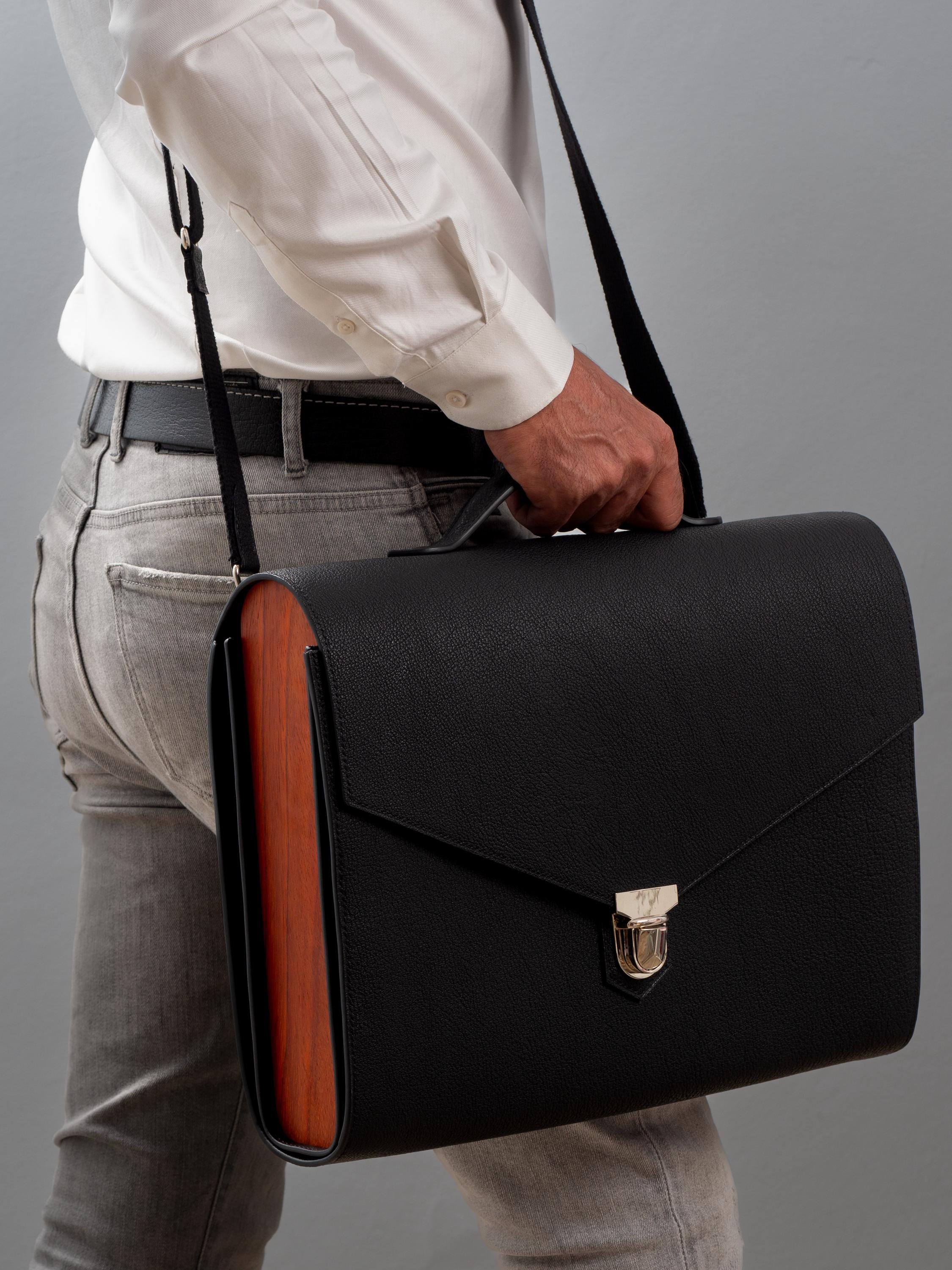 PDF Pattern for a Wood & Leather Bag and Video Tutorial by Crafted ...