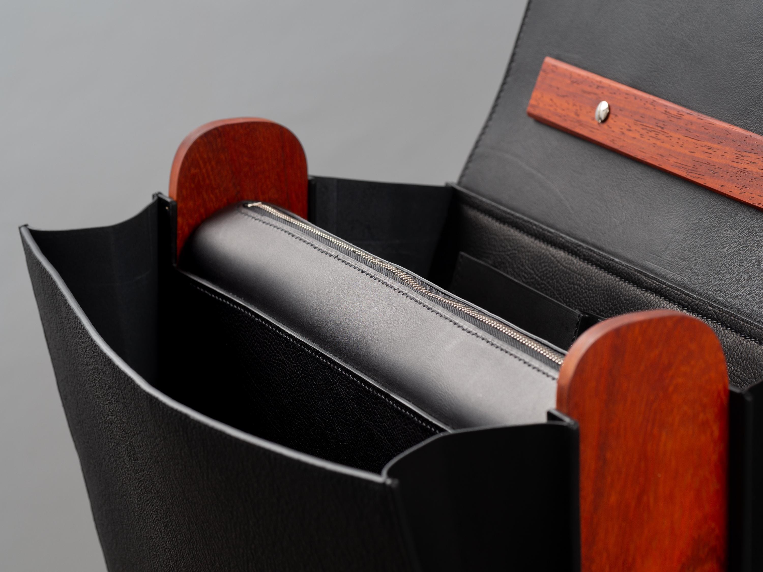 PDF Pattern for a Wood & Leather Bag and Video Tutorial by Crafted ...