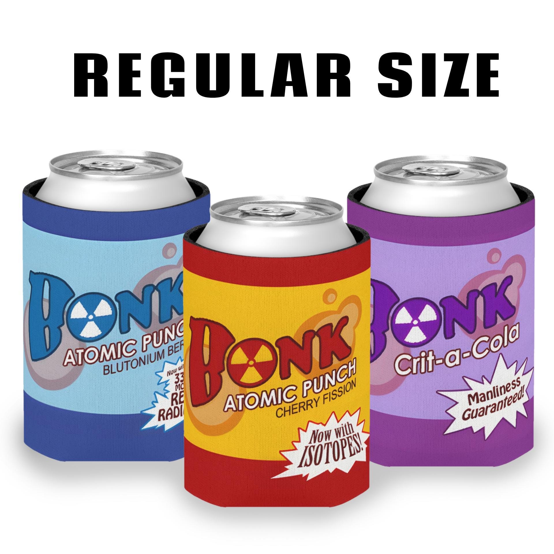 Team Fortress 2 Bonk! Atomic Punch and Crit-o-cola Can Sleeve | Insulated Coozie for Regular ...