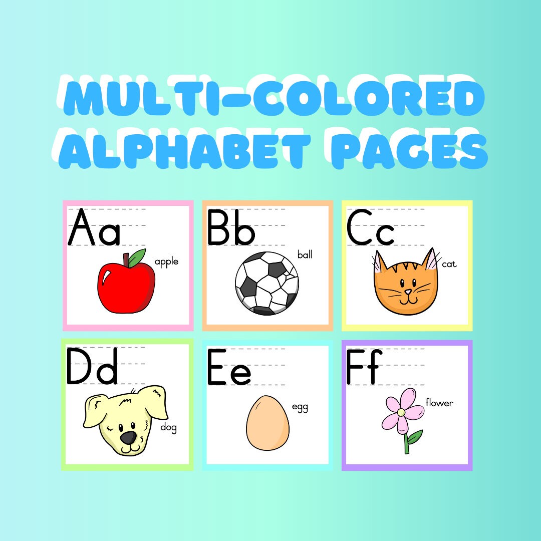 Multi-colored Alphabet Posters for Foundation Phase Teachers - Etsy