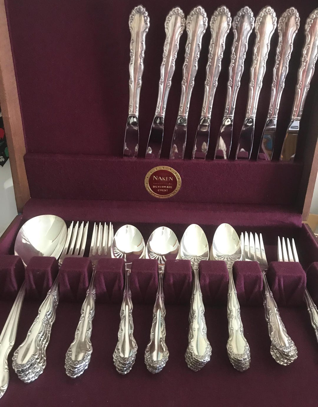 Vintage 1959 Oneida Silverplate Flatware: Rogers Flirtation Pattern - Etsy