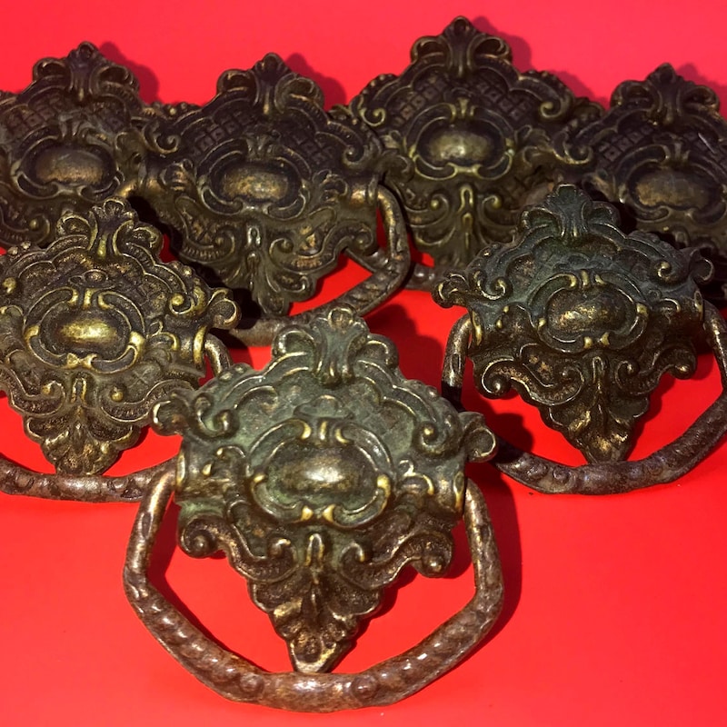 Ornate Cast Drawer Pull - Etsy