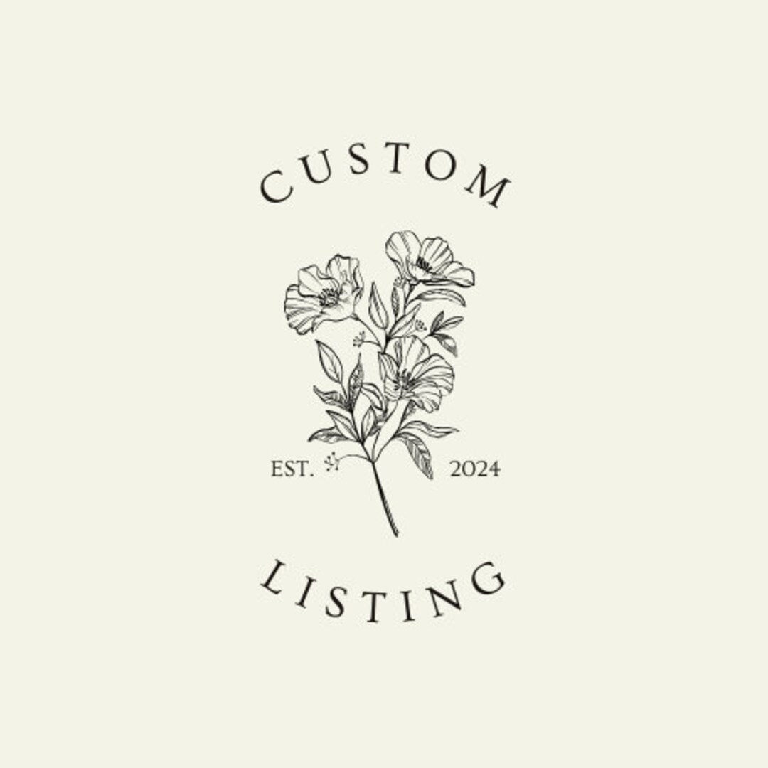 Custom Listing - Etsy