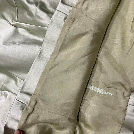 1990s Vera Wang shiny silky pastel green top size sma… - Gem