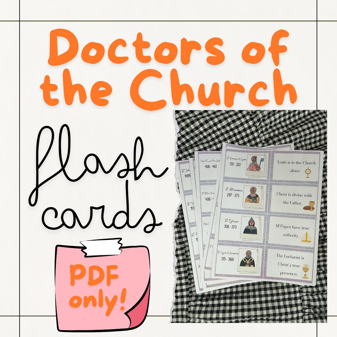 PDF Catholic Doctors of the Church Flashcards DIGITAL DOWNLOAD Only ...